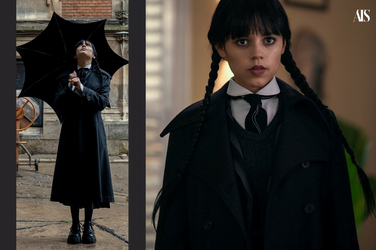 7 ลุค Wednesday Addams สุด iconic สไตล์ Goth-Chicจาก Netflix