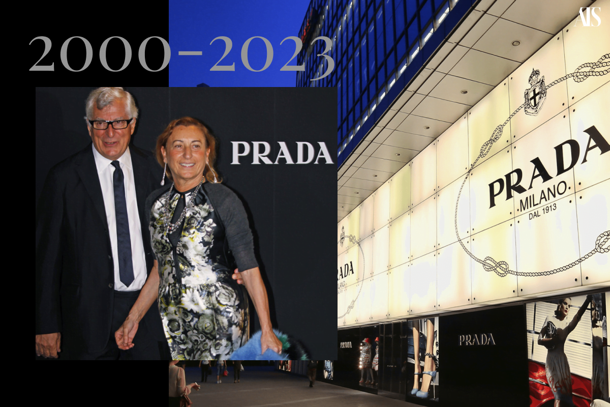 Prada ประวัติความเป็นมาจากปี 1913 ประวัติศาสตร์แฟชั่นแบรนด์