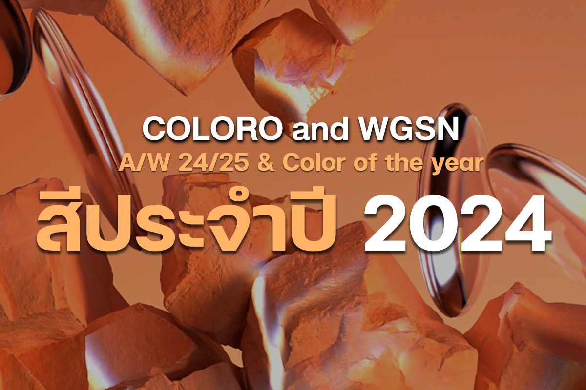 Color of the year 2024 เทรนด์สีแห่งปี A/W24/25 Coloro & WGSN